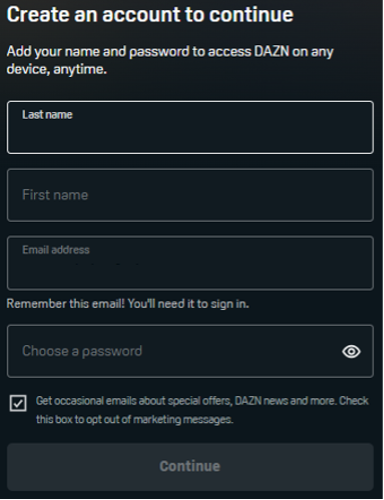 How to apply a gift code – DAZN